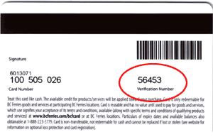 Card Verification Number (CVN)